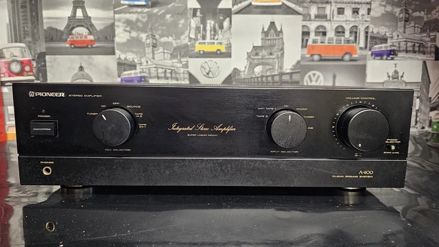 PIONEER A400 AMPLIFIER w/ Phono Input - MM & MC - Tested & Working £169 ...