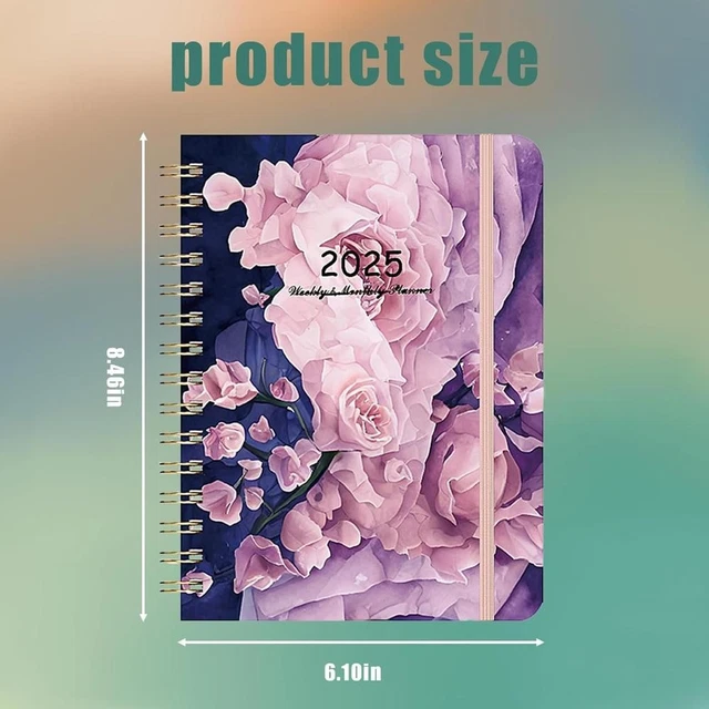 2025 DAILY PLANNER, 12 - Month Daily Weekly Monthly Planner, 8.5" X 6.1" Student $65.98 ...