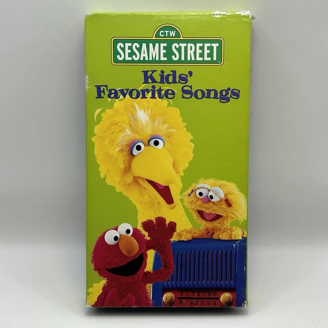 SESAME STREET KIDS Favorite Songs VHS 1999 Video Tape VTG PBS Preschool ...