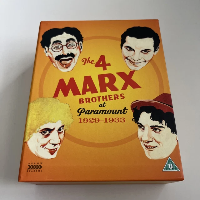 RARE THE MARX Brothers At Paramount Uk Limited Edition 3 Disc Blu Ray ...