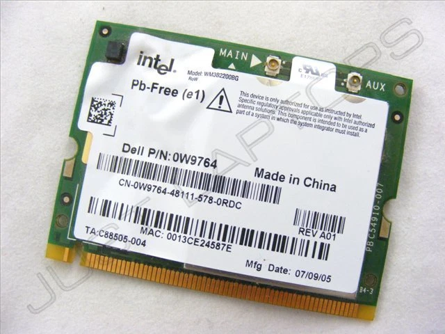 DELL INSPIRON 6000 700m Precision M60 M70 Mini PCI WiFi Wireless Card ...
