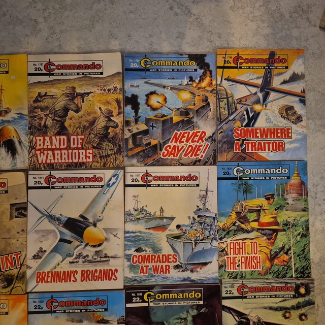 24X COMMANDO War Comics Issue number range 1792 - 1851 Job Lot Bundle ...