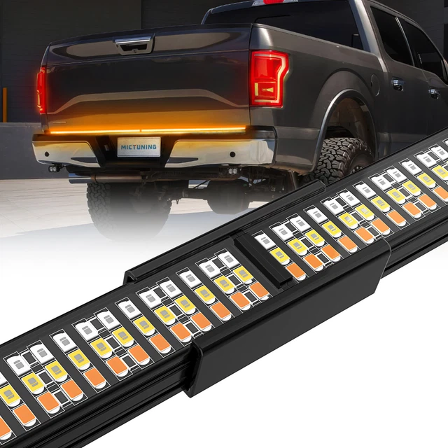 MICTUNING TAILGATE LIGHT Bar 3 Rows Light Strip - 60“ Long LED ...