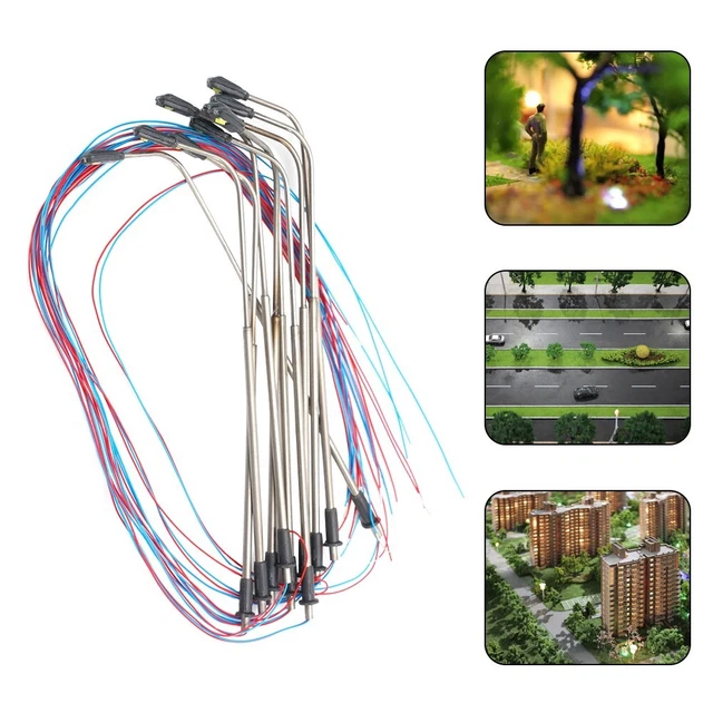LAMPE MOD LES de chemin de fer 10 pi ces 1:150 lampadaires train poste rue EUR 9,01 - PicClick FR