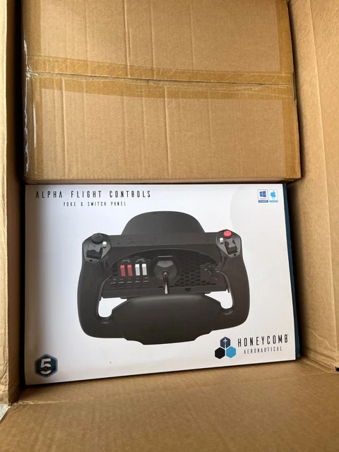 HONEYCOMB AERONAUTICAL ALPHA Flight Controls Yoke & Switch Panel Brand ...