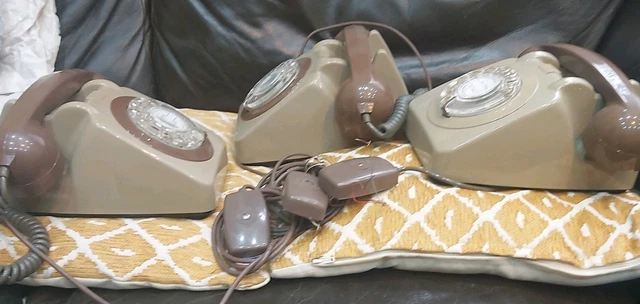 GPO 700 GREY/BROWN x 3 Phones £29.82 - PicClick UK