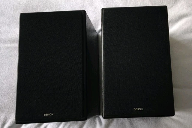 DENON SC-F107 HIGH Quality 2 Way Bookshelf Speakers Fully Working £37. ...