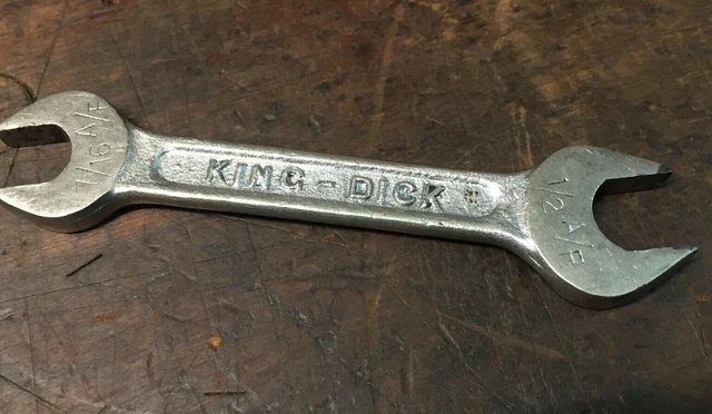 KING DICK 1/2& -7/16" AF Open End spanner ODA 214 A701 Military Spanner ...