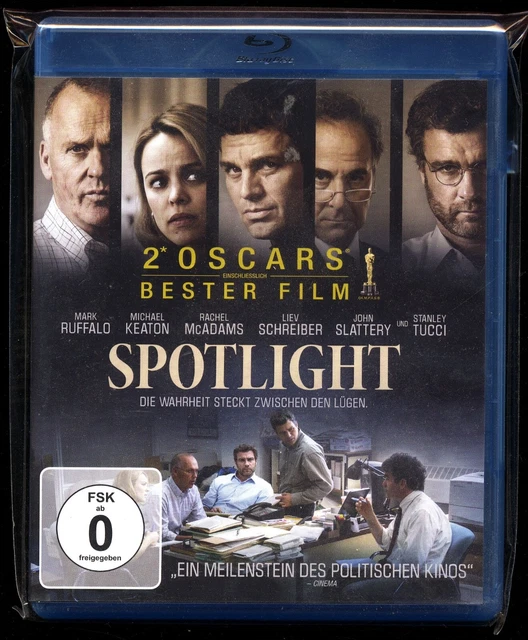 SPOTLIGHT★BLU-RAY★RACHEL MACADAMS★MICHAEL KEATON★MEILENSTEIN des polit ...