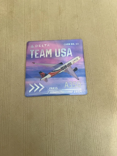 CARTE DELTA AIRLINES A350 trading cards Collector très rare EUR 35,00 ...