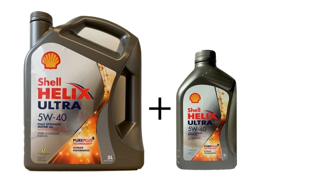 SHELL HELIX ULTRA 5W40 1x5+2x1 Litre Huile Moteur MB 229.5 BMW LL01 EUR ...