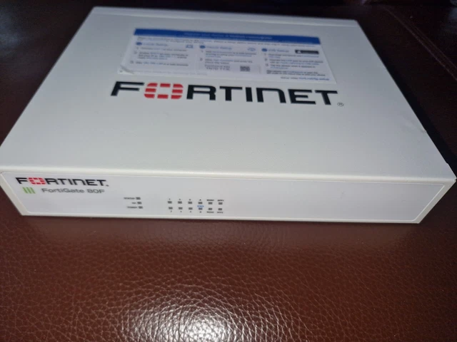 FORTINET FORTIGATE 80F Next Generation VPN Firewall £535.00 - PicClick UK