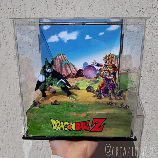 DRAGON BALL Z Maxi PIXEL BOX DIORAMA CUBE - Goku Gohan Vs Cell £81.70 ...