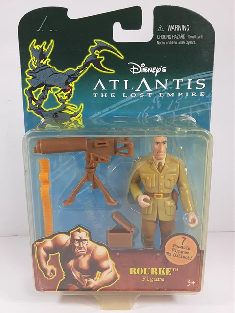 DISNEY ATLANTIS THE Lost Empire Rourke Action Figure 2000 Mattel 88075 ...