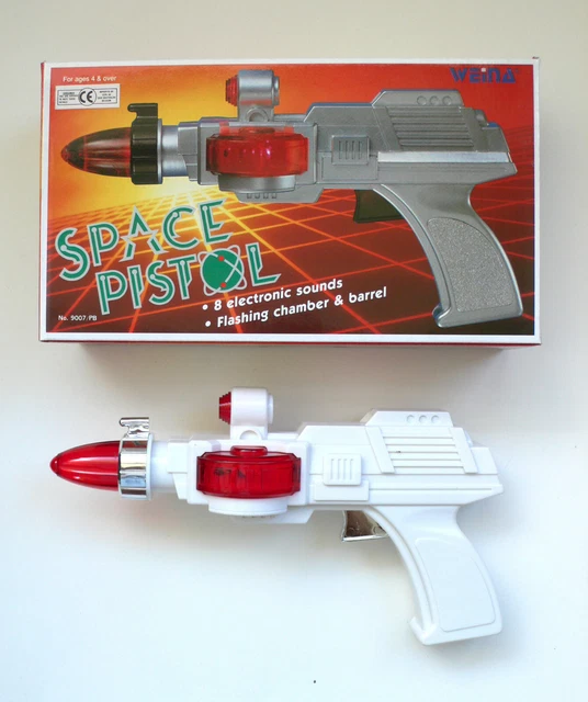 VINTAGE WEINA SPACE PISTOL Laser Ray Gun MIB 1990 £65.89 - PicClick UK