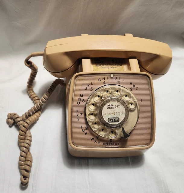 GTE AUTOMATIC ELECTRIC Model Rotary Telephone Tan Retro Vintage £17.42 ...