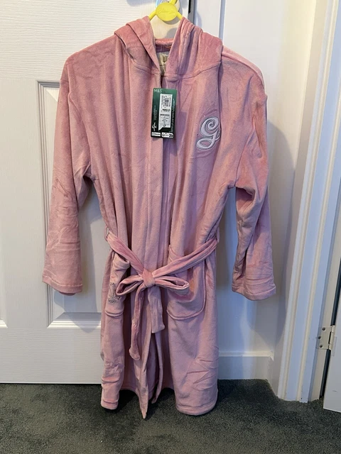 M&S WICKED MOVIE Glinda Pink Velour Dressing Gown Robe 11-12 Years ...