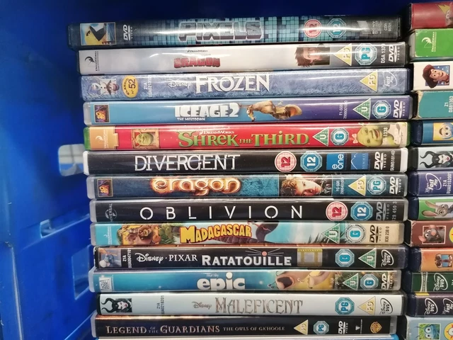 CHILDRENS KIDS FAMILY DVDs Disney Pixar Nickelodeon Dreamworks Lot ...