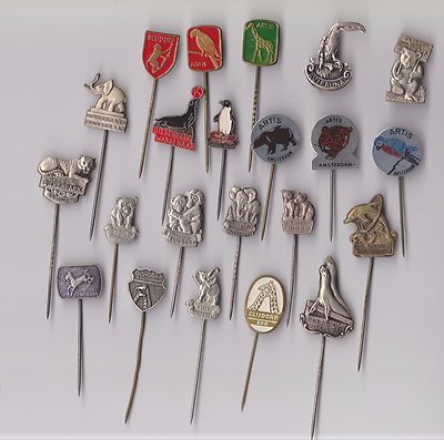 VINTAGE ZOO PIN badges 1960s Artis Amsterdam Diergaarde Blijdorp ...