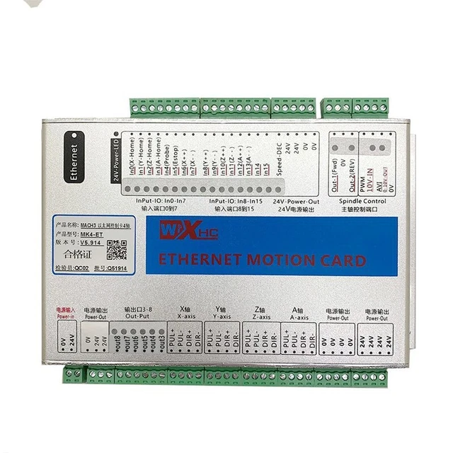 Mk4 Et Mach3 4 Axis Cnc Controller Board Ethernet Motion Card Ethernet