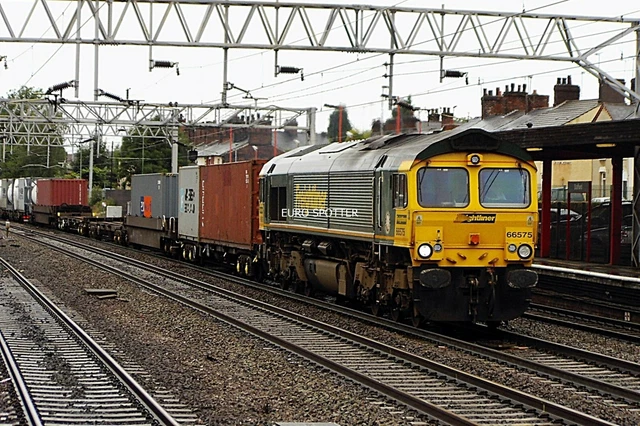 B83P 6X4 GLOSSY Photo Freightliner Class 66 66575 @ Stafford £1.00 ...