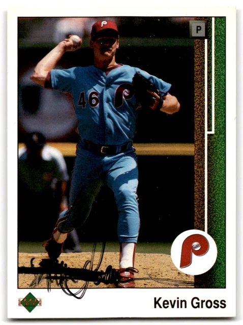 1989 PONT SUPÉRIEUR signé Kevin Gross Philadelphia Phillies #31 EUR 5 ...
