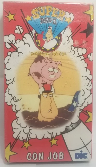 SUPER DAVE (VHS) Con Job Cartoon Movie RARE HTF 1992 Vintage £18.67 ...
