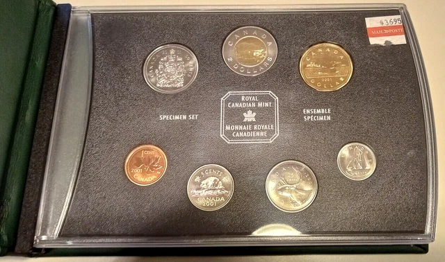 2001 ROYAL CANADIAN Mint Specimen coin set $24.95 - PicClick CA