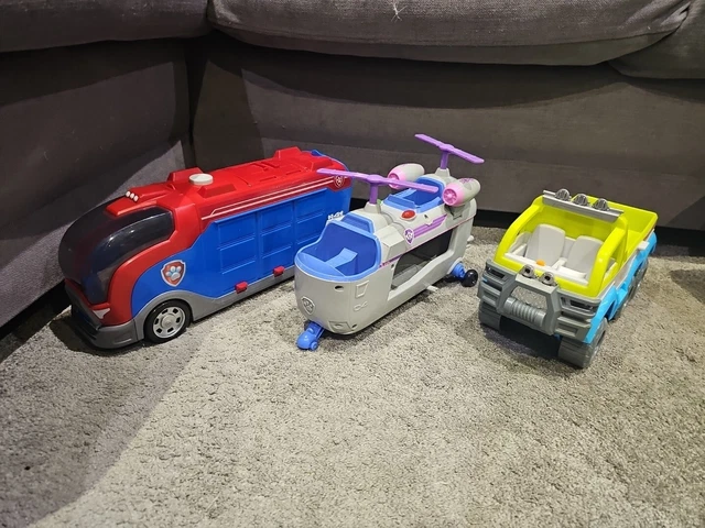 PAW PATROL MISSION Cruiser Vehicle Bus Truck RV Transporter Bundle Of ...