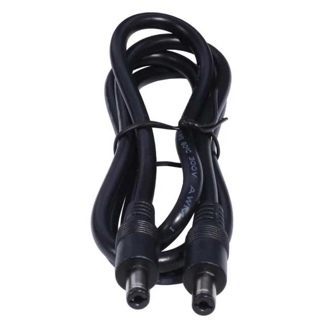 50CM-5M POWER PLUG Cable Wire 5.5x2.1mm Male to 5.5x2.1mm Male ...