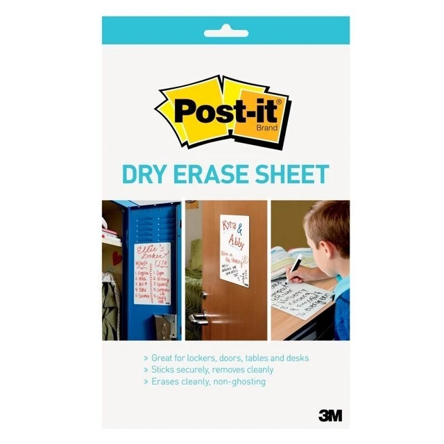 POST-IT SS DRY Erase Sheet Pk3 $48.90 - PicClick AU