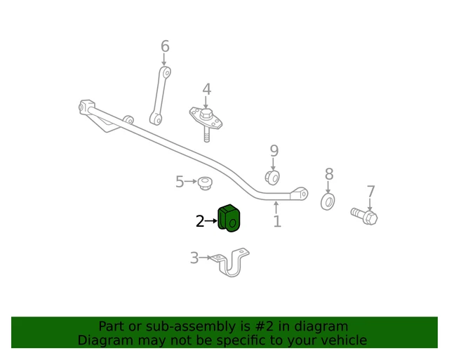 GENUINE FORD STABILIZER Bar Bushing 7C3Z-5484-D $28.45 - PicClick CA