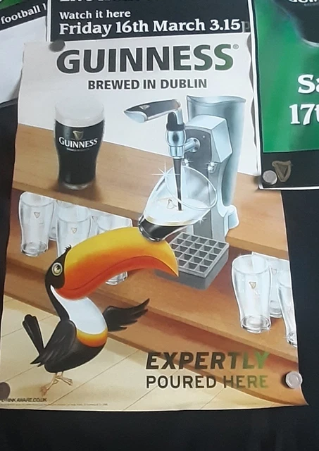 GUINNESS BAR / Pub Posters Advertising X 4 £6.51 - PicClick UK