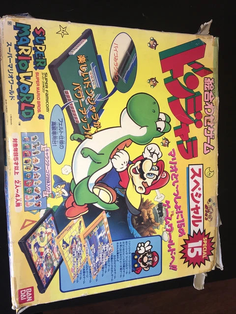 SUPER MARIO WORLD Super Nintendo Super Mario Bros Bandai 1991 Board ...