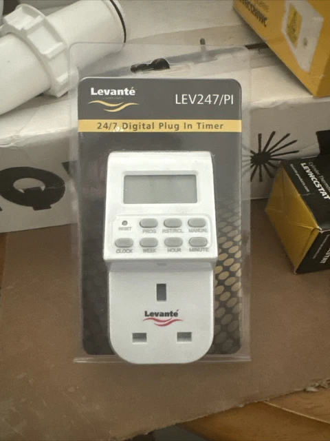 LEVANTE LEV247/PI PLUG In Digital Wall Timer £0.99 - PicClick UK