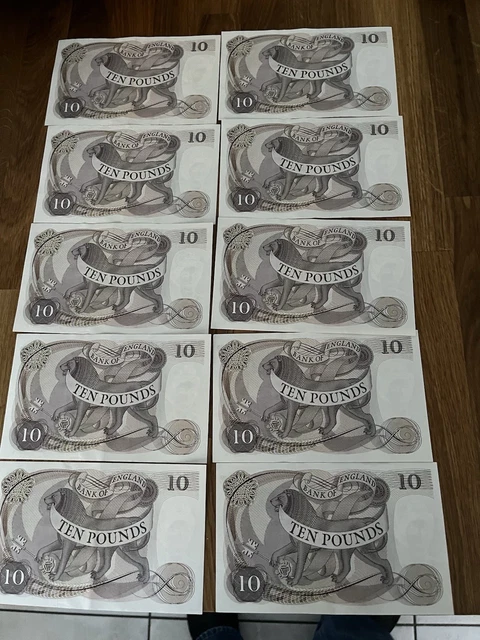 10 X PAGE Ten £10 Pound Note EF Consecutive. £0.99 - PicClick UK