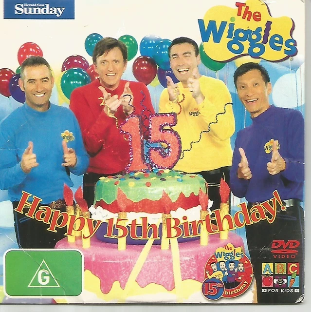 THE WIGGLES: HAPPY 15th Birthday [Herald Sun Promo](DVD, 2006) $10.00 ...