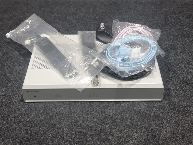 ROUTEUR CISCO AVEC LTE C1111-4PLTE EA V02 ISR 1100 4P avec antennes LTE ...