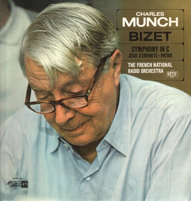 CHARLES MUNCH - BIZET SYMPHONY IN C -UK CONCERT HALL COPY 12" LP ...