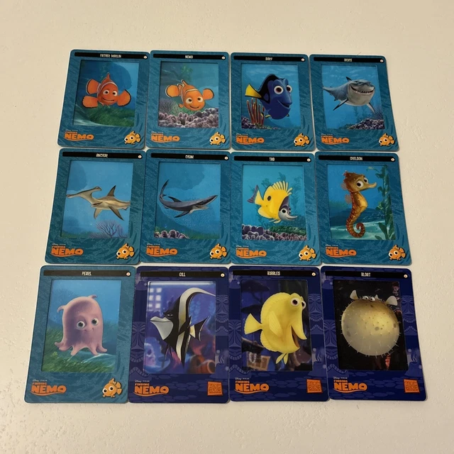 DISNEY PIXAR 2003 Artbox Filmcardz Complete Set Of 72 Finding Nemo ...
