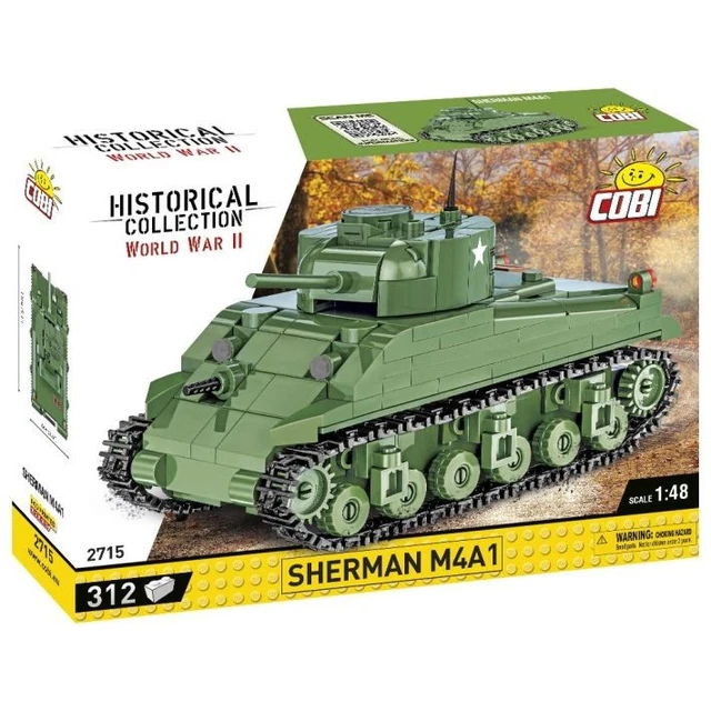 COBI-2715 WWII SHERMAN M4A1 Model Tank Building Bricks 310Pcs £20.59 ...