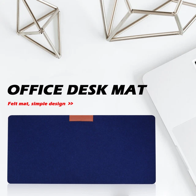 OFFICE COMPUTER DESK Mat Keyboard Felt Laptop Cushion Mouse Pad (Navy ...