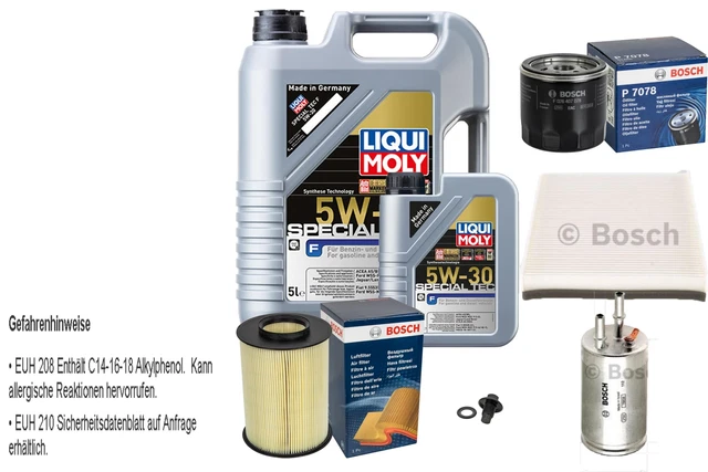 BOSCH INSPECTION SET 6L Liqui Moly Special Tec F 5W-30 pour Volvo V40 EUR 147,97 - PicClick FR