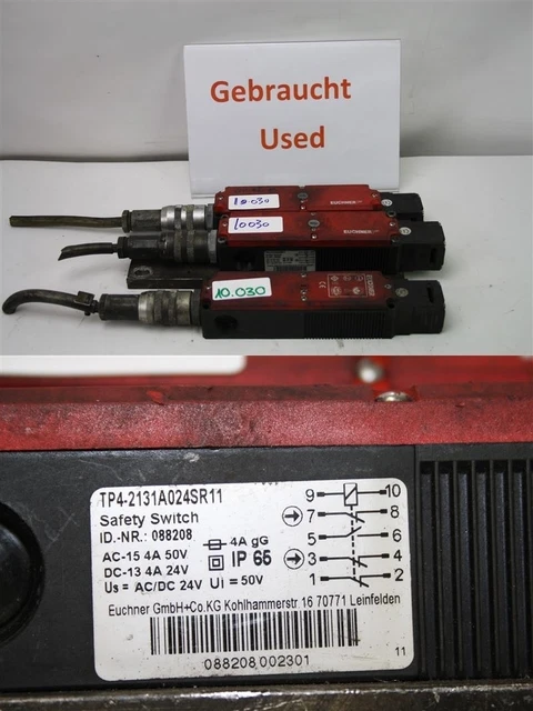 EUCHNER TP4-2131A024SR11 TP42131A024SR11 Interrupteurs de Sécurité ...