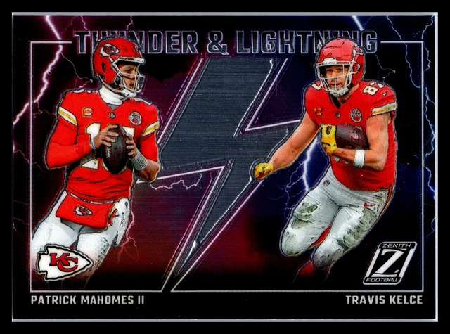 2023 ZENITH FOOTBALL #12 Patrick Mahomes Travis Kelce Thunder ...