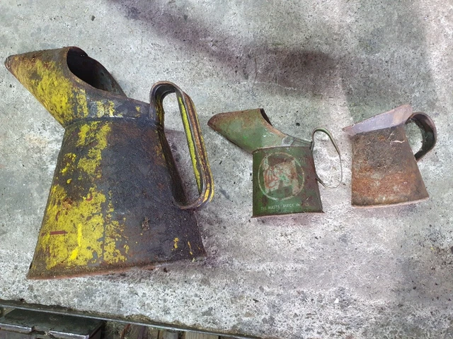 3X OLD VINTAGE Original Oil Cans by Shell & Castrol £30.00 - PicClick UK
