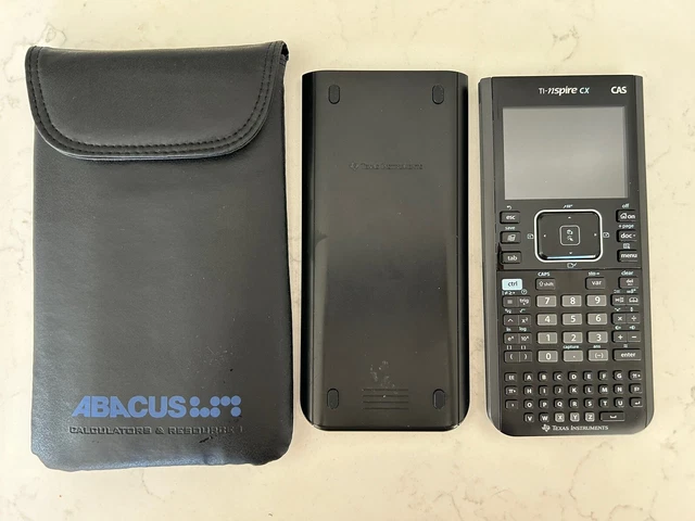 TEXAS INSTRUMENTS TI-NSPIRE CX CAS Graphing Calculator And Leather Case ...