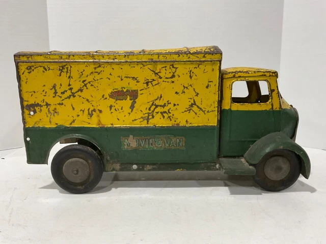 STRUCTO STUDEBAKER CABOVER Moving Van Antique vintage toy truck Tonka ...