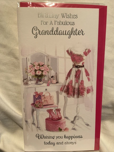 ADULT GRANDDAUGHTER BIRTHDAY card Birthday Card For Granddaughter - 5 ...