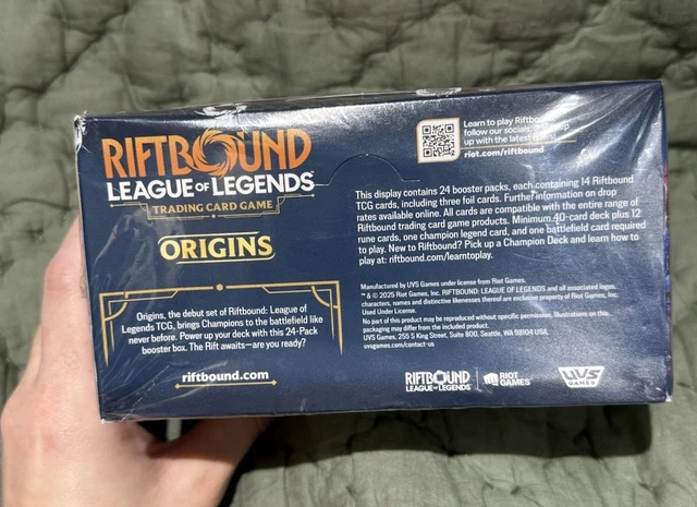 RIFTBOUND LEAGUE OF Legends Booster Box Sealed 24 Packs $590.00 ...